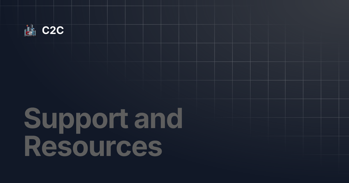 Support and Resources | C2C